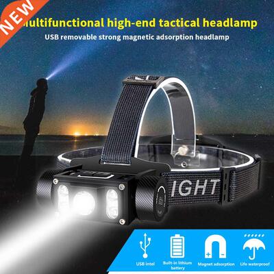 TYPE-C LED Flashlight Wide Beam Headlights Working Light