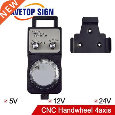 4 Axis 5v 12v 24v Pendant Handwheel Manual Pulse Generator M