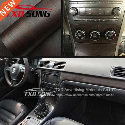 W1399 Premium matt wood grain vinyl sticker decal roll car