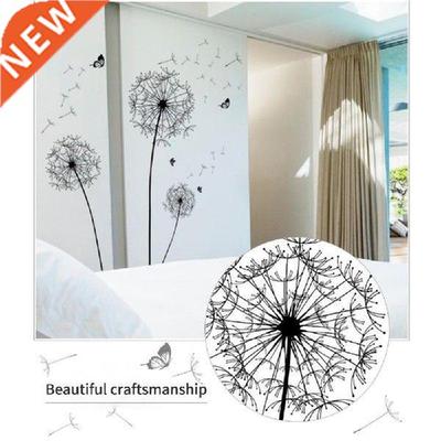 Creative Black Dandelion Wall Sticker Decoration Removable