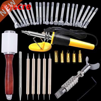 29Pcs Leather Carving Set Stamping Punch Set and Adjustable