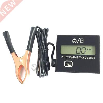 New Gasoline Digital Engine Tachometer Inductive Pulse Tacho