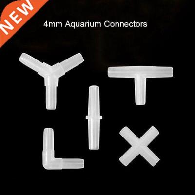 10pcs/lot 4mm Plastic Aquarium Fish Tank Air Pump Connector