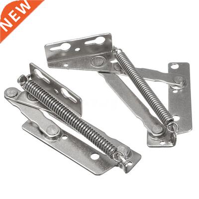 2x 80 degree Sprung Hinges Door Lift Up Stay Flap Top Suppor