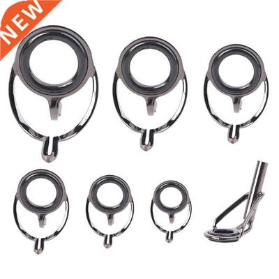 7Pcs Mixed Size Fishing Top Rings Rod Repair Kit Line Guides