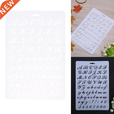 1pcs Painting Paper Craft Decor Plastic Lettering Stencil f