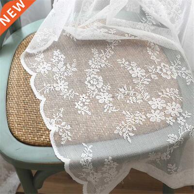 European White lace sheer curtains for living room bedroom