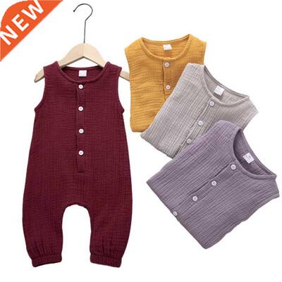 Summer Newborn Infant Baby Boys Girls Rompers Jumpsuits Play