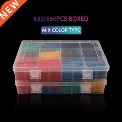 530/560PCS Heat Shrink Tubing Multicolor Boxed Polyolefin Th