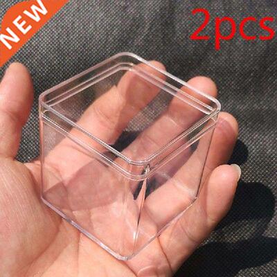 2Pcs Transpent Wedding Favors and Gifts Boxes Cube