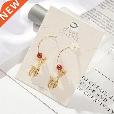 Christmas Elk Earrings Personality Net Red European And