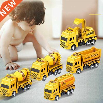 Pull Back Engineering Vehicle Toys Random 4 PCS/Set Construc