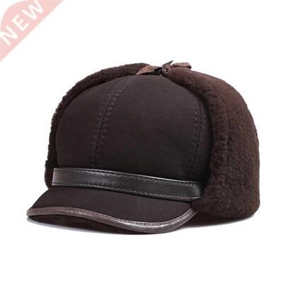 Women's Men's Shearling Sheepskin Leather Aviator Russian Us