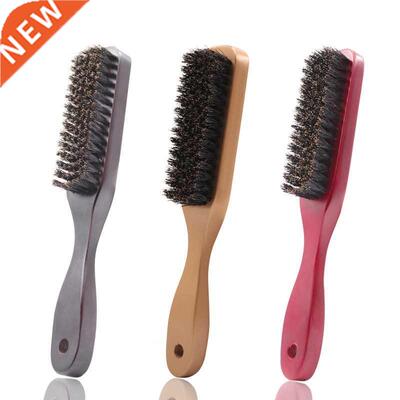 Wood Handle Boar Bristle Cleaning Brush Hairdressing Beard B
