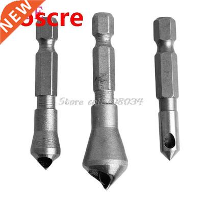 3Pcs HSS Titanium Coated Countersink and Deburring Tool Set