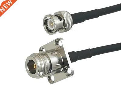 1Pcs RG58 NC Male plug to N Female jack Flange Connector RF