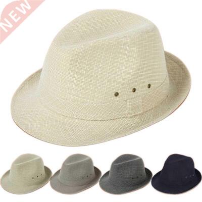 Men's Hats Fedoras  Jazz Plaid Hat Adult Bowler Hats Clas