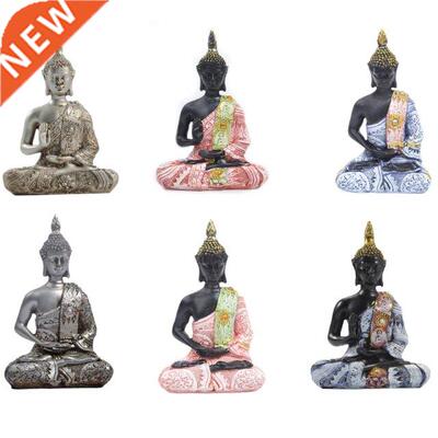 Meditating Statues Figurine 6 Sitting Sculpture Decoration