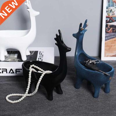 Crtoon Deer Porch Key Orgnizer Jewelry Storge Try Home