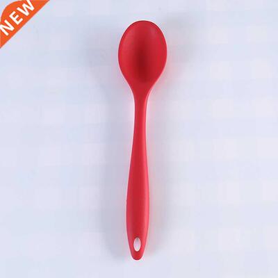 Home Use Silicone Large Long Handle Spoon High Grade Mixing