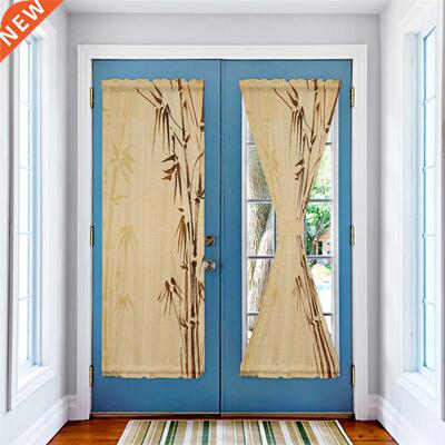 Plant Bamboo Japanese Door Curtain for Living Room Bedroom
