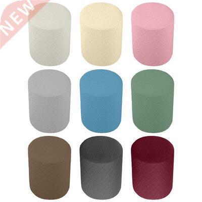 Round Stretch Ottoman Slipcovers Foot Stool Covers Chair Cov
