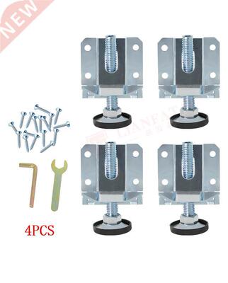4PCS Carbon Steel Height Threaded Adjustable Leveling Glides