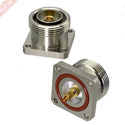 1Pcs Connector 7/16 L29 DIN Female Jack 4-Holes Flange Solde