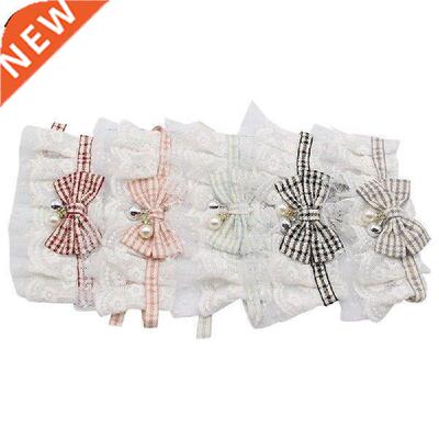 Bowknot Lace Pet Bib Collar Dog Necklace Necktie Bow Tie