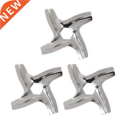 3PCS Stainless Steel Metal Meat Grinder Parts 4 Ble
