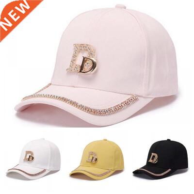 2021 New Letter D Baseball Caps Rhinestone Cotton Snap Back