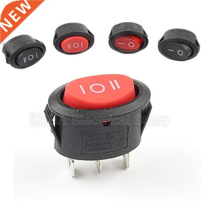 5Pcs KCD1 Mini Ellipse Rocker Switch 25X16.5mm Pin ON OFF 6