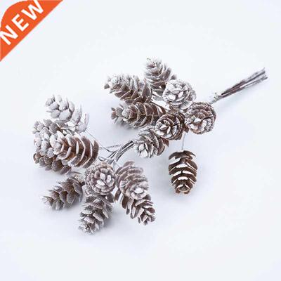 10pcs/Bundle Artificial Plants Fake Pine Cone Decorative Flo