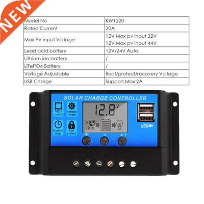 *30/20/10/3 24V 12V uto PWM Solr Pnel Bttery Chrge