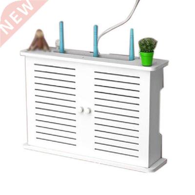 Wireless Wifi Router Storage Boxes Wooden Box Cable Power