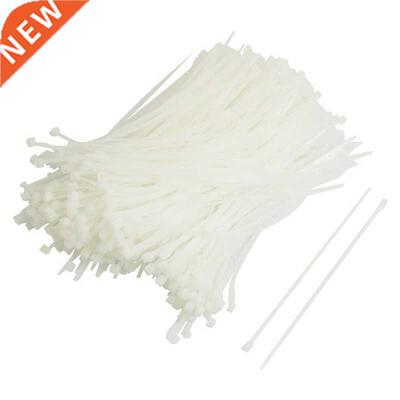 1000 x Self Locking Cable Nylon Zip Ties Fastener Off White