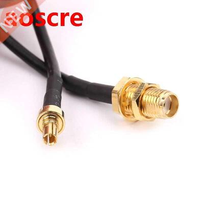 CRC9 Male Straight To SMA Female RG174 Pigtail Cable 15cm An