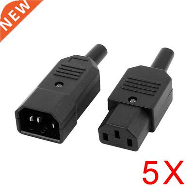5 Pairs IEC C14 Male+C13 Female InliRewirable Main Power Plu