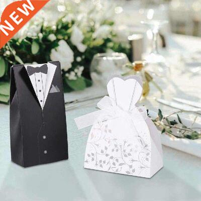 100Pcs Elegant Romantic Cardboard Candy Bag New Year Party