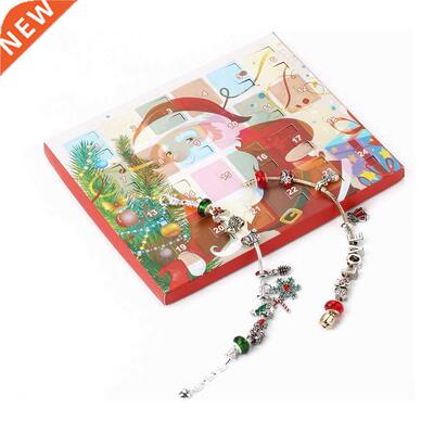 Christmas Calendar Charm Bracelet Jewelry Advent Calenda