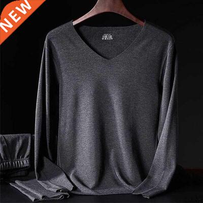 Male Spring Autumn Pajamas Adult Men High Quality Cotton Win