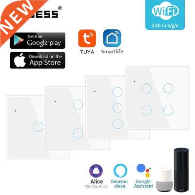 Aubess Light Touch Switch Sensor EU US Standard Tempered