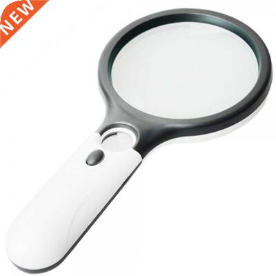 3 LED Light Lens multiple 3X 45X Mini Pocket Microscope Read