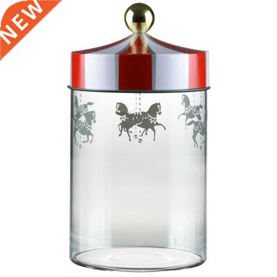 Circus Carousel Creative Ornament Glass Storage Tank