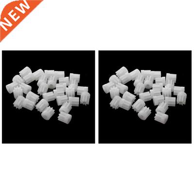 60Pcs 0.5 Modulus 8 Teeth Plastic Gear Cog for 2mm Toy Car M