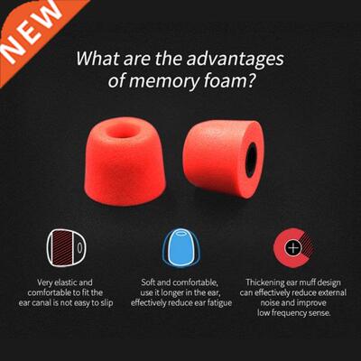 KZ Memory Foam Ear Tips 3 Pair Noise Isolating Comfortable E