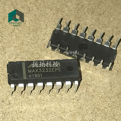 MAX3232EPE 直插DIP16 RS-232收发器芯片 可直拍