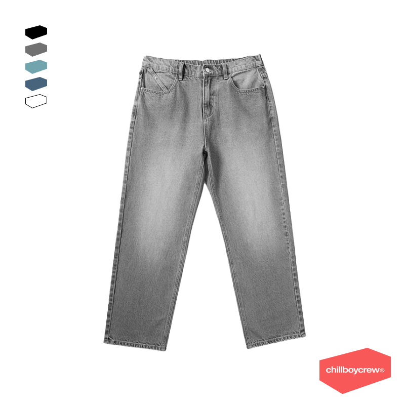 C302标准直筒微阔牛仔裤2代chillboycrew全布可入CBC百搭神奇牛_虎窝淘
