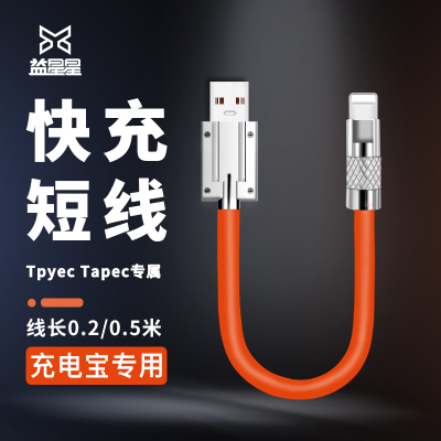 益星星TpyeC充电宝快充短款短线