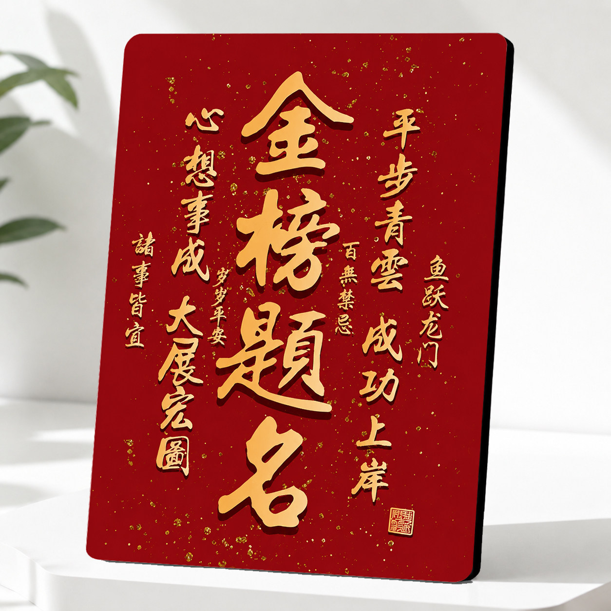 金榜题名装饰摆件考研上岸中高考祝福喜庆桌面玄关家居摆台